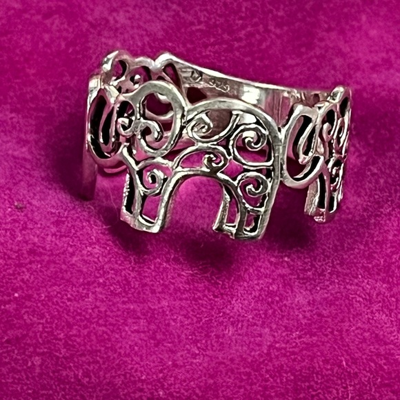 Jewelry | Elegant 925 Sterling Silver Elephant Ring | Poshmark